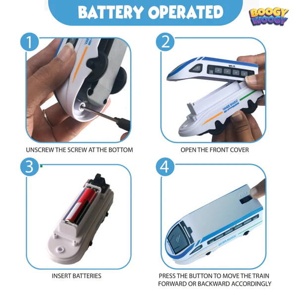 Compact Indian Train Set – 49-Piece Build & Play Toy | Battery-Powered ...